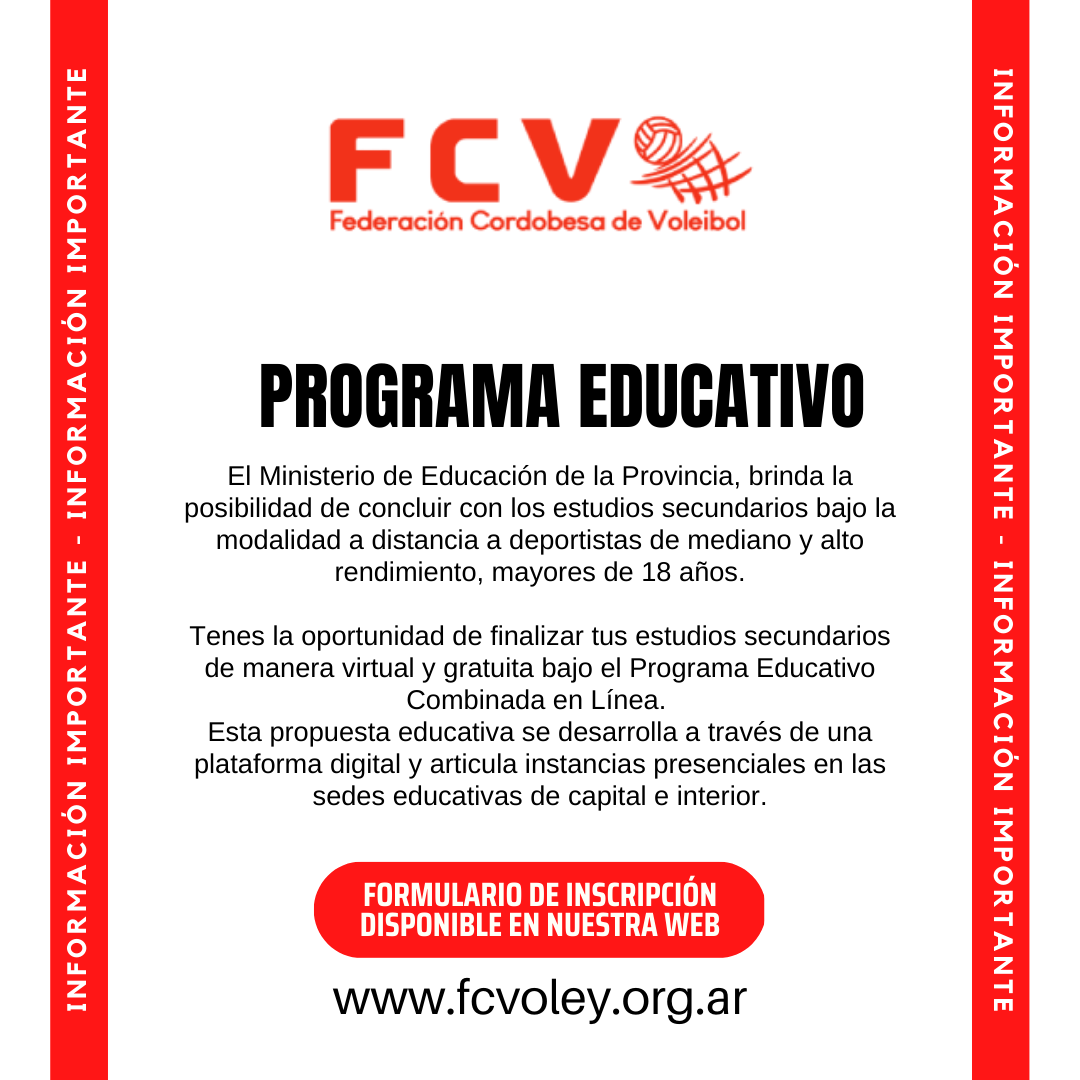 Programa Educativo – FCV