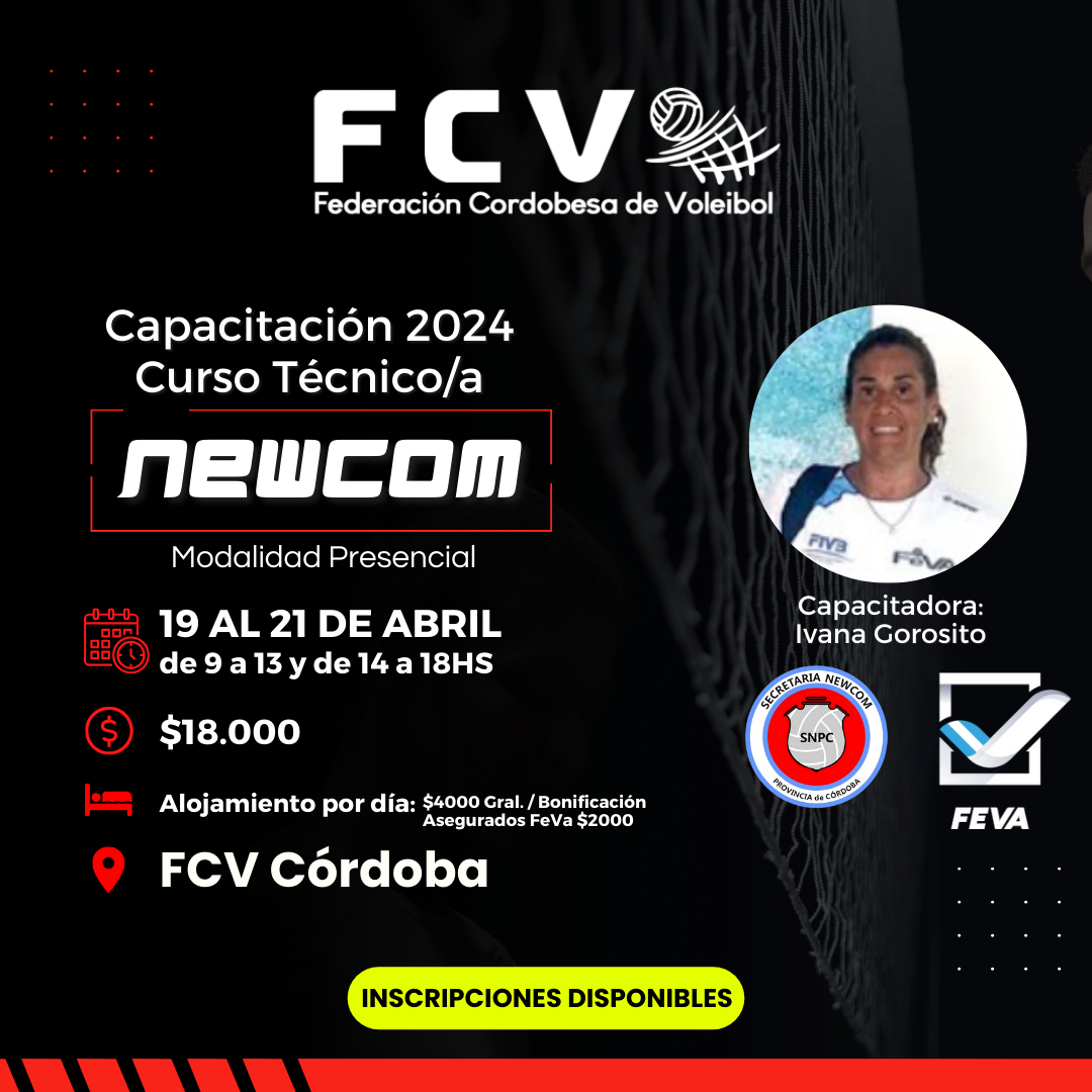 Capacitación 2024 Curso Técnico/a Newcom – FCV